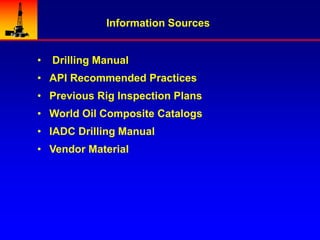 Rig Equipment Maintenance & Inspection.ppt