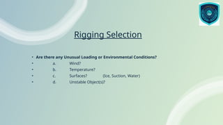 Rigging and slinging safety hazards and precaution.pptx