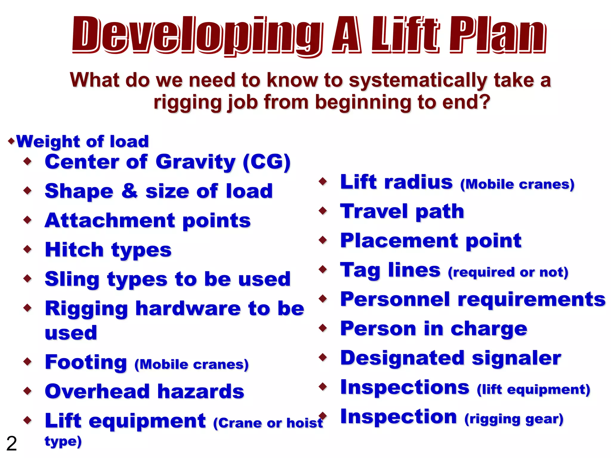 Rigging | Rigging Safety | Gaurav Singh Rajput | PDF