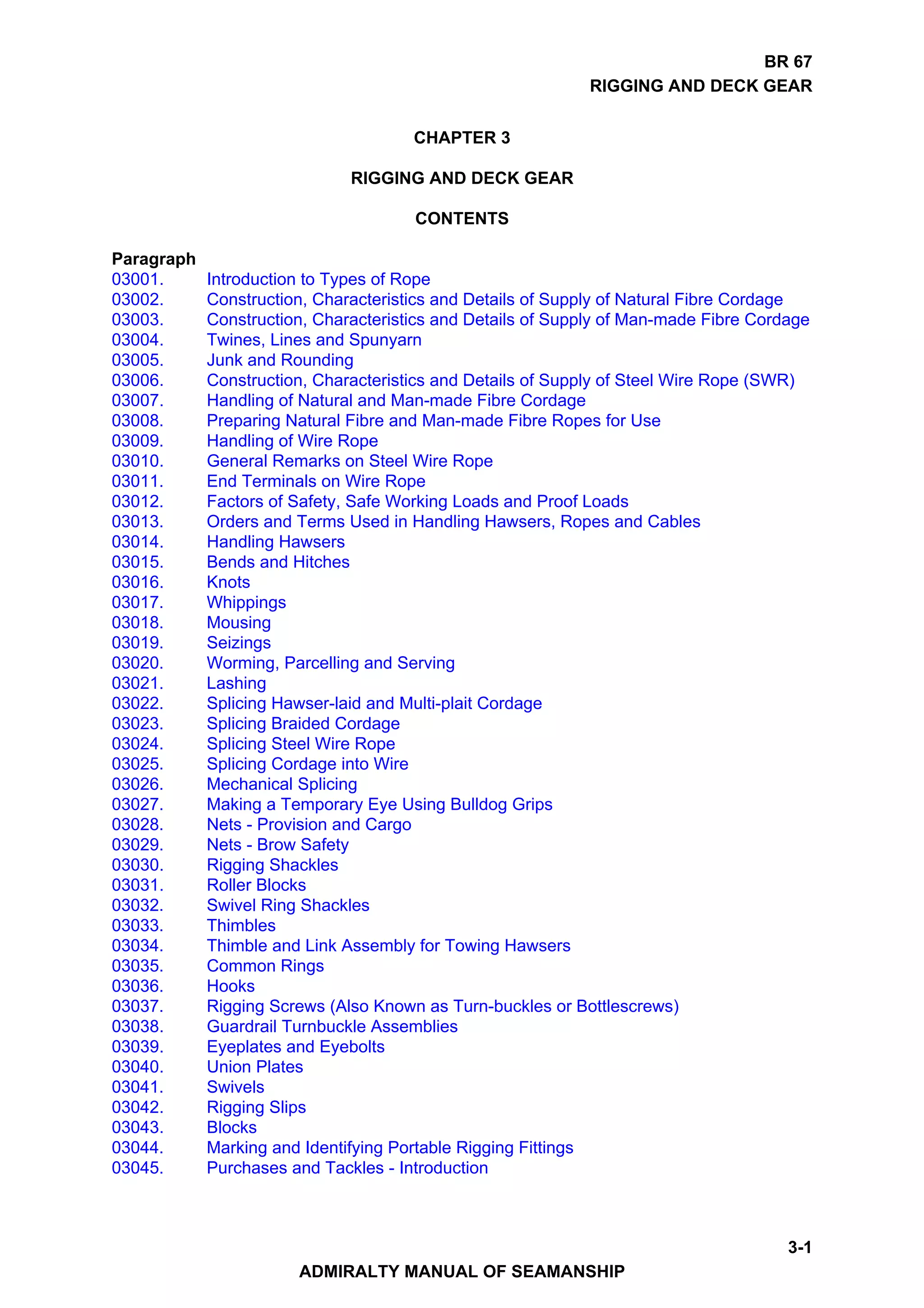 Rigging and deck gear | PDF