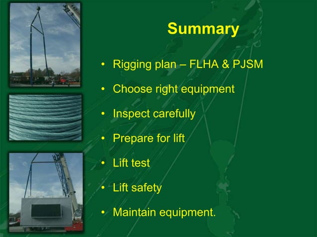 Rigging and Hoisting PP.ppt | Sports Equipment | Sports
