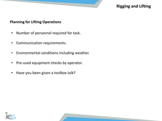 Rigging and Lifting Presentation for lifting operation.pdf