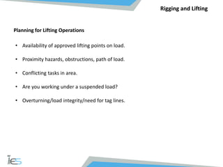 Rigging and Lifting Presentation for lifting operation.pdf