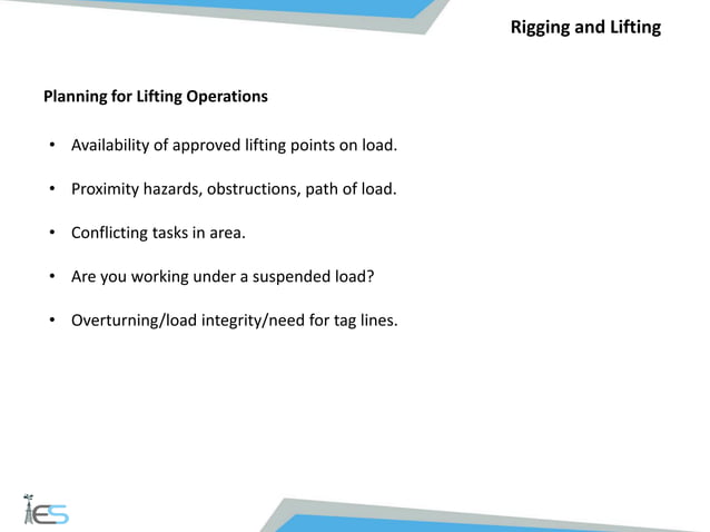 Rigging and Lifting Presentation for lifting operation.pdf