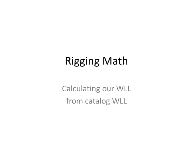 Rigging math | PPTX