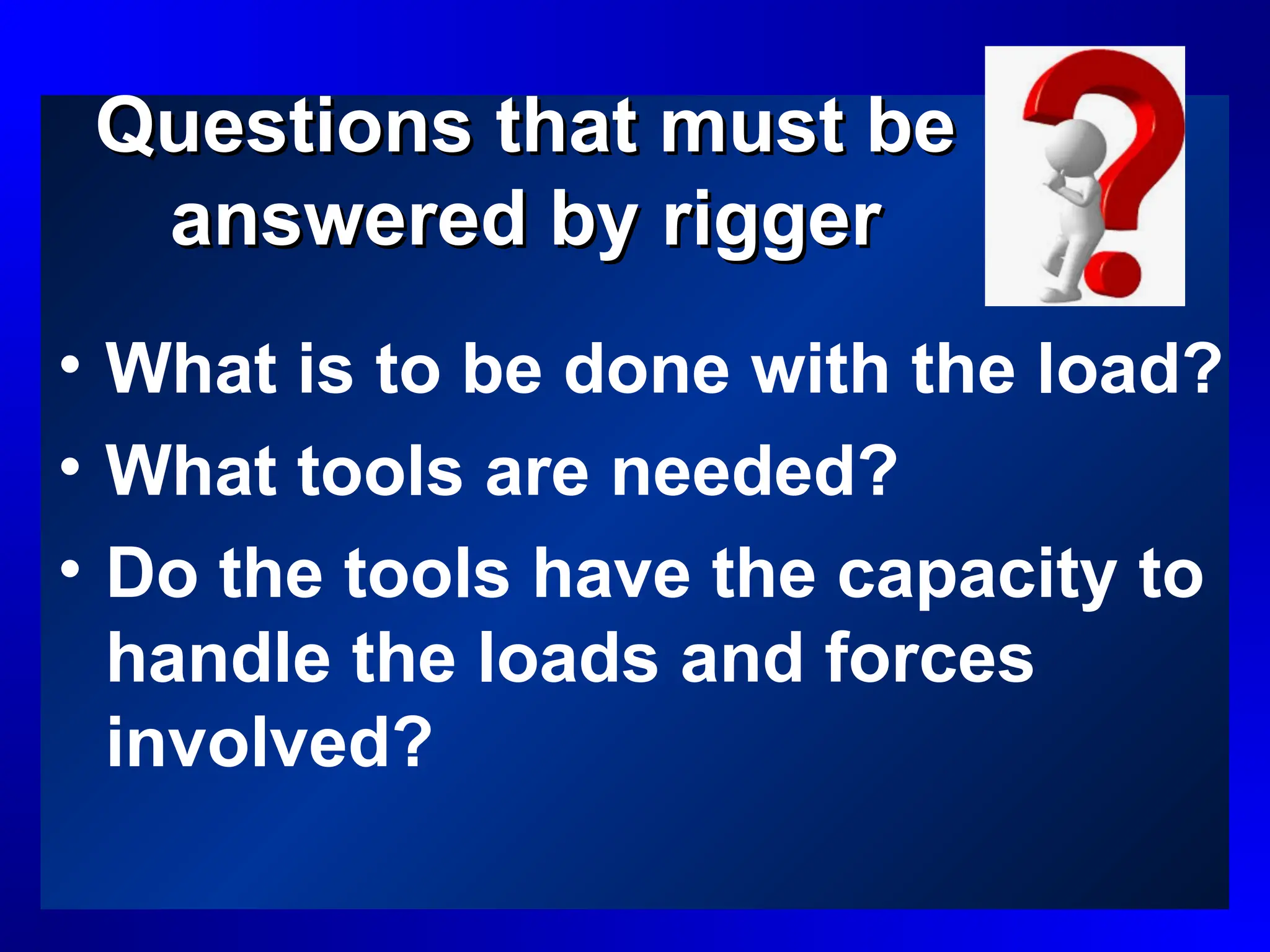 Basic Rigging Program Training for steel industry.ppt