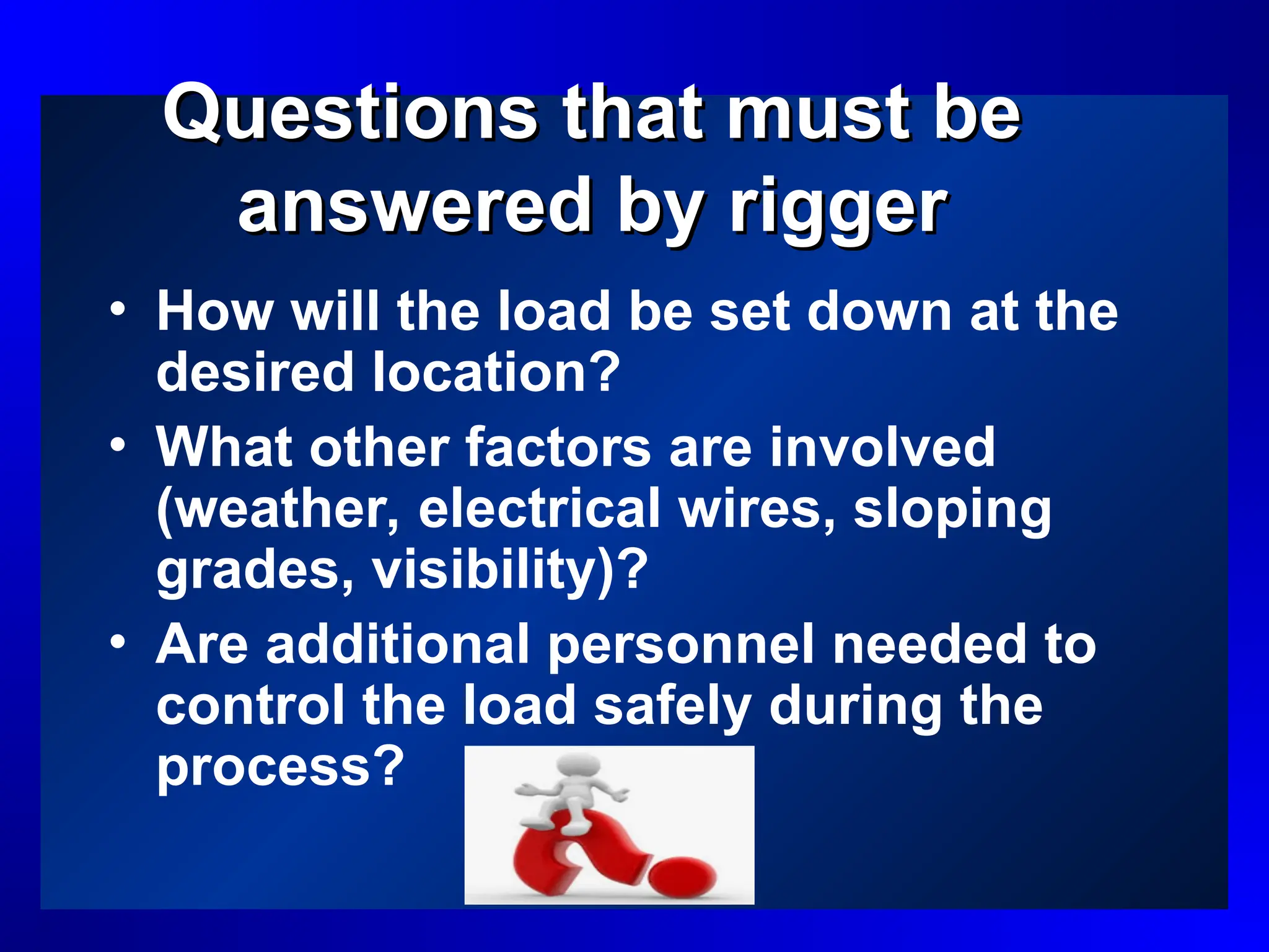 Basic Rigging Program Training for steel industry.ppt