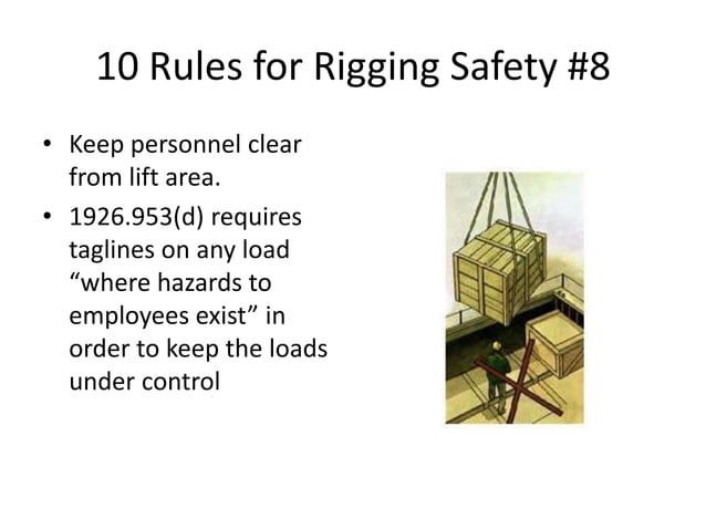 Rigging safety 7 | PPTX