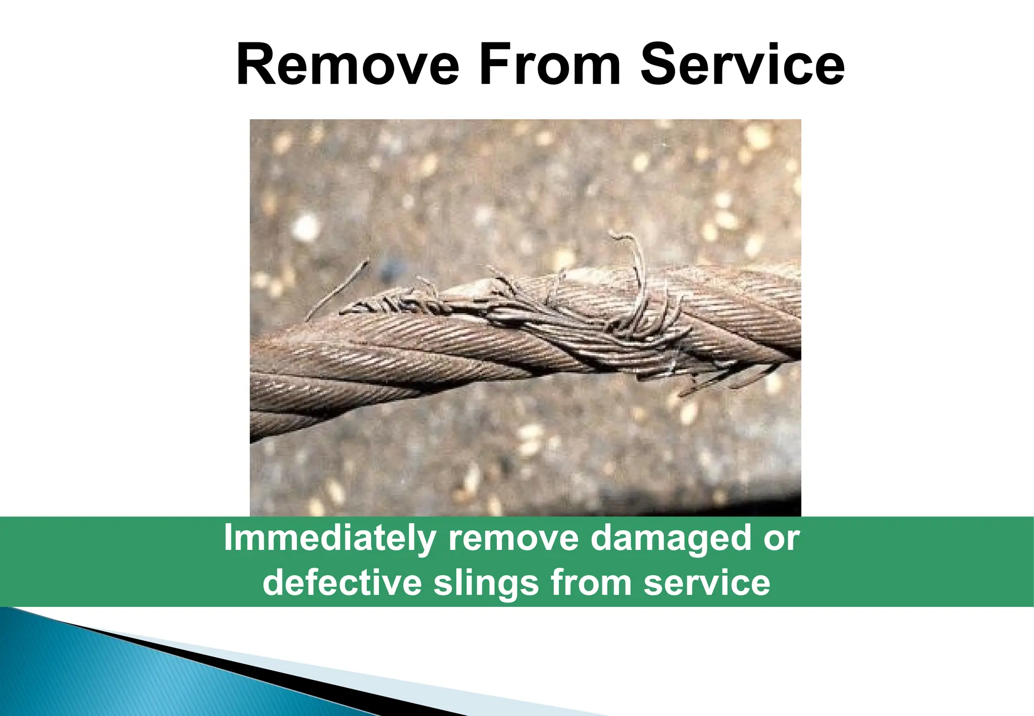 Rigging Safety (Webbing, Wire Rope Sling) | PPT