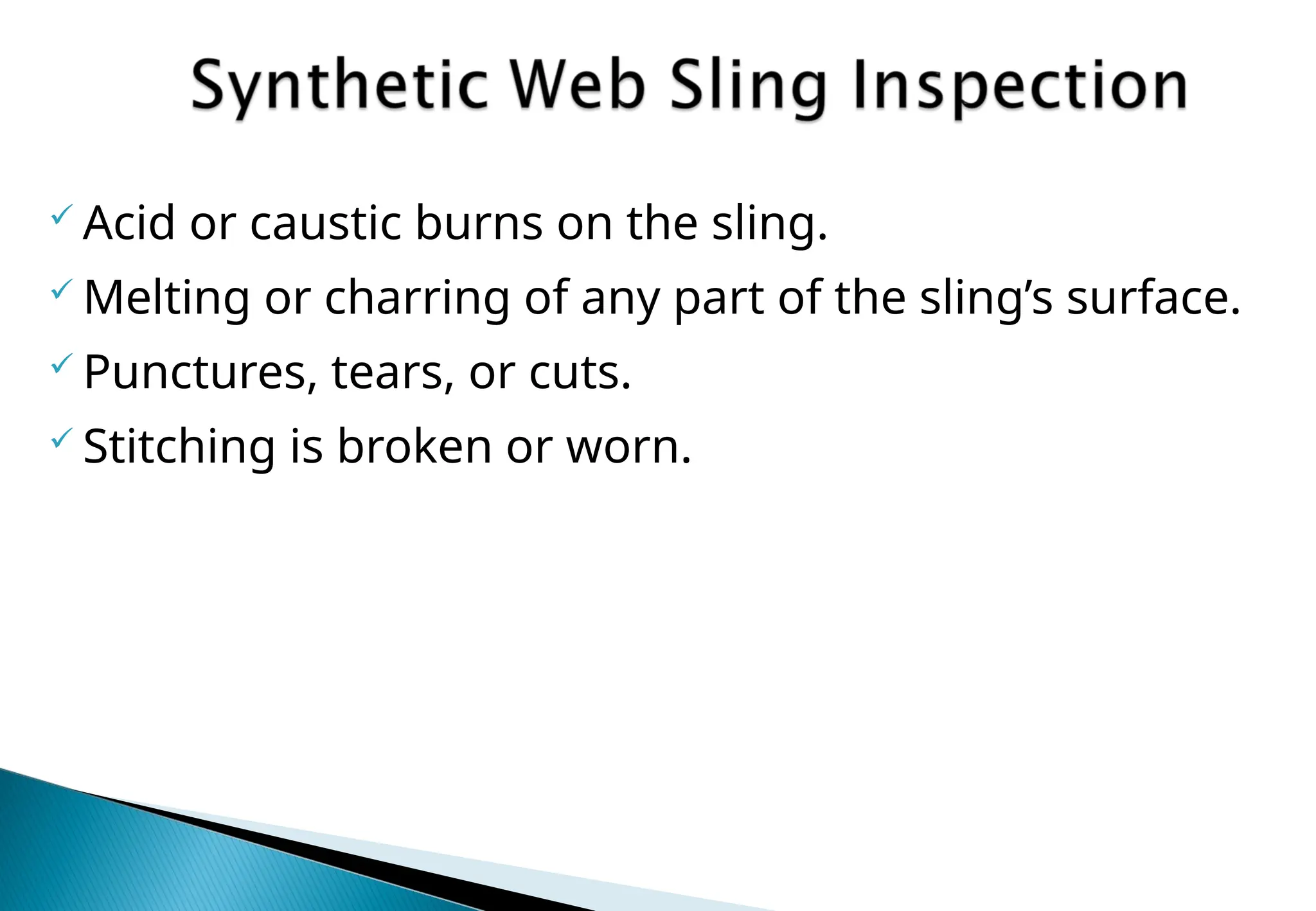 Rigging Safety (Webbing, Wire Rope Sling) | PPT