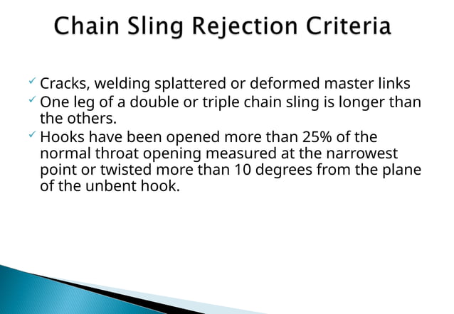 Rigging Safety (Webbing, Wire Rope Sling) | PPT