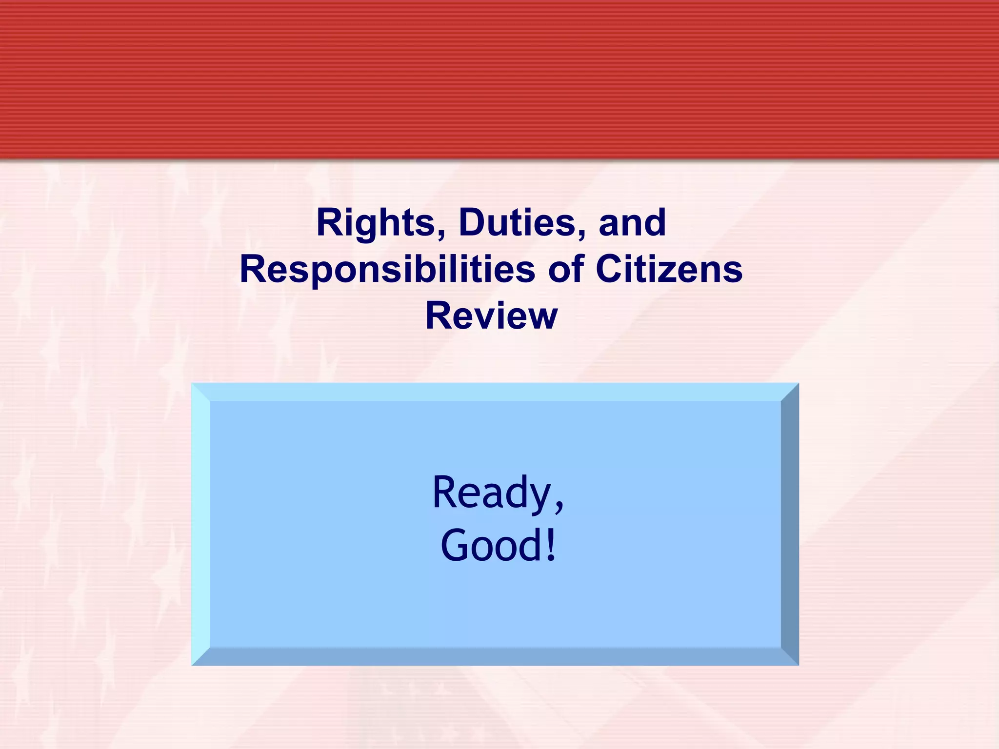 Righs, Duties, And Resp. Of Citizens (With Macros) | PPT