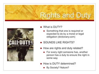 Rights and Duty | PPTX