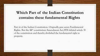 fundamental rights in Indian constitution | PPT