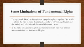 fundamental rights in Indian constitution | PPT