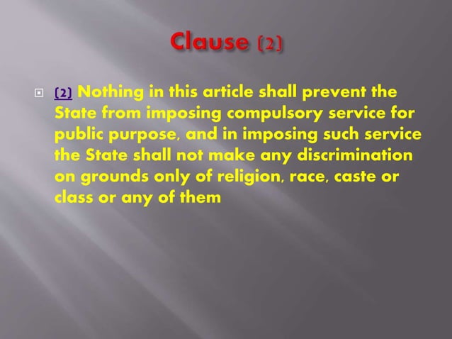 Article 23 - Right against exploitation | PPTX | Law