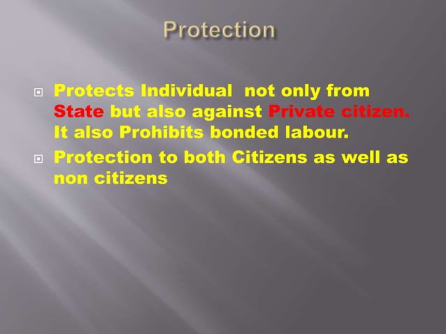 Article 23 - Right against exploitation | PPTX | Law