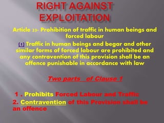 Banner Of Right Against Exploitation