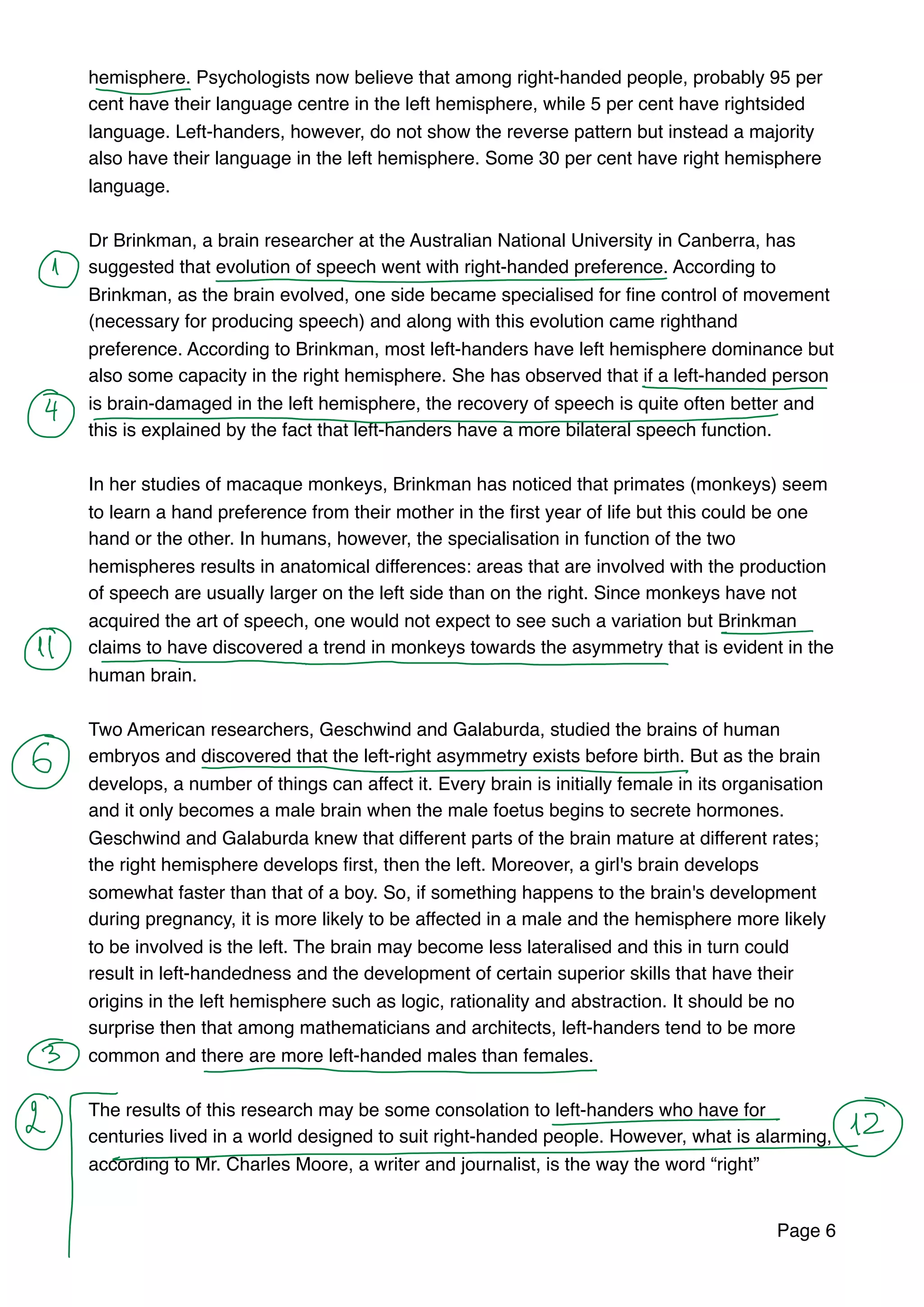 Right and left handedness in humans | PDF