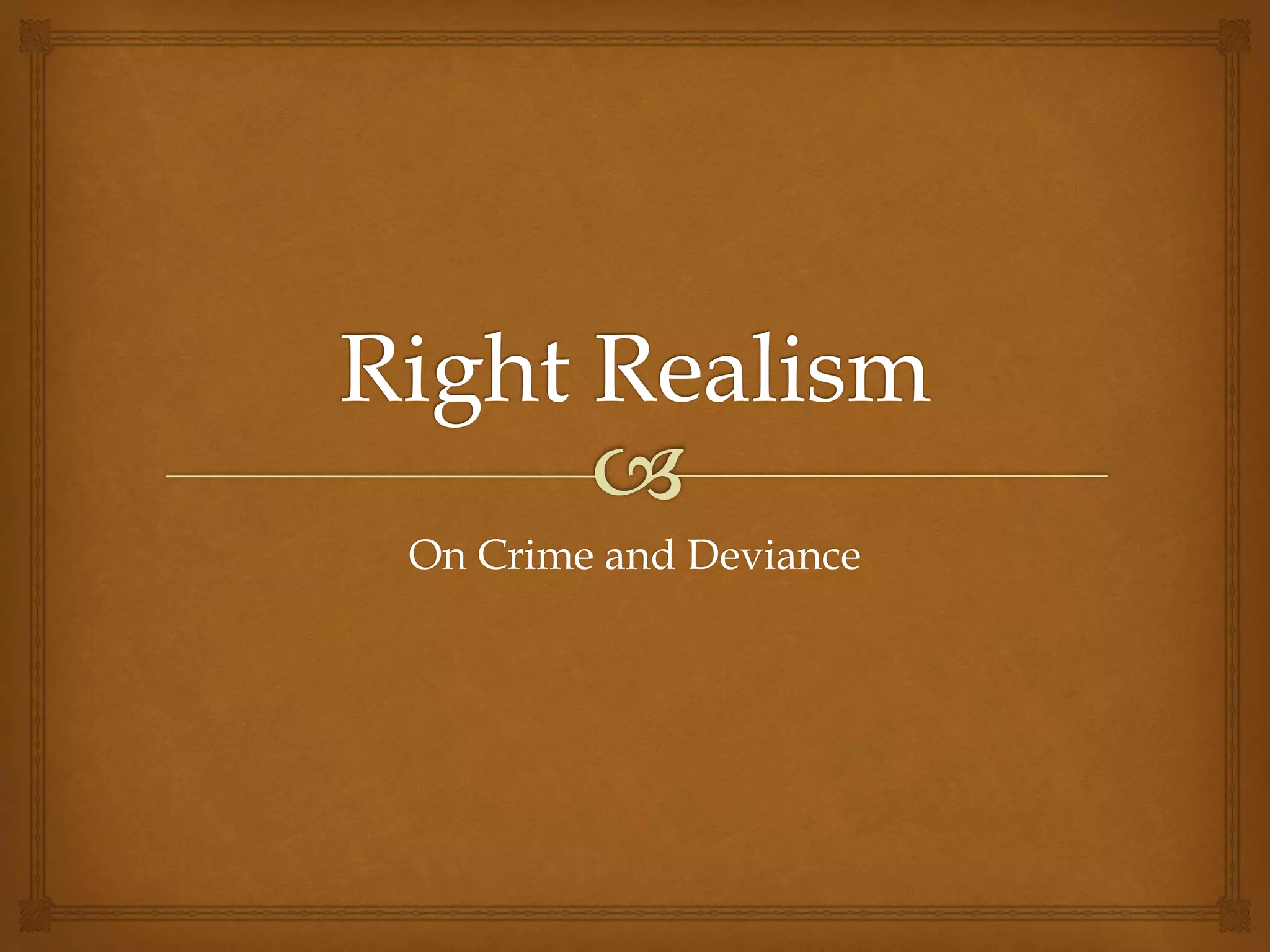 Right Realism | PPTX
