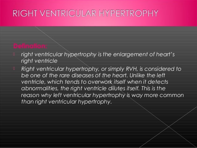 Right and left ventricular hypertrophy