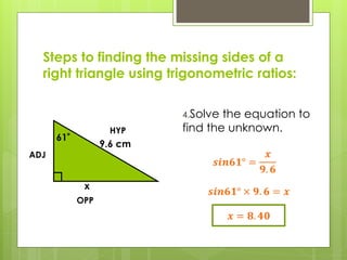 Right Angled Trigonometry Grade 9 Mathematics | PPT