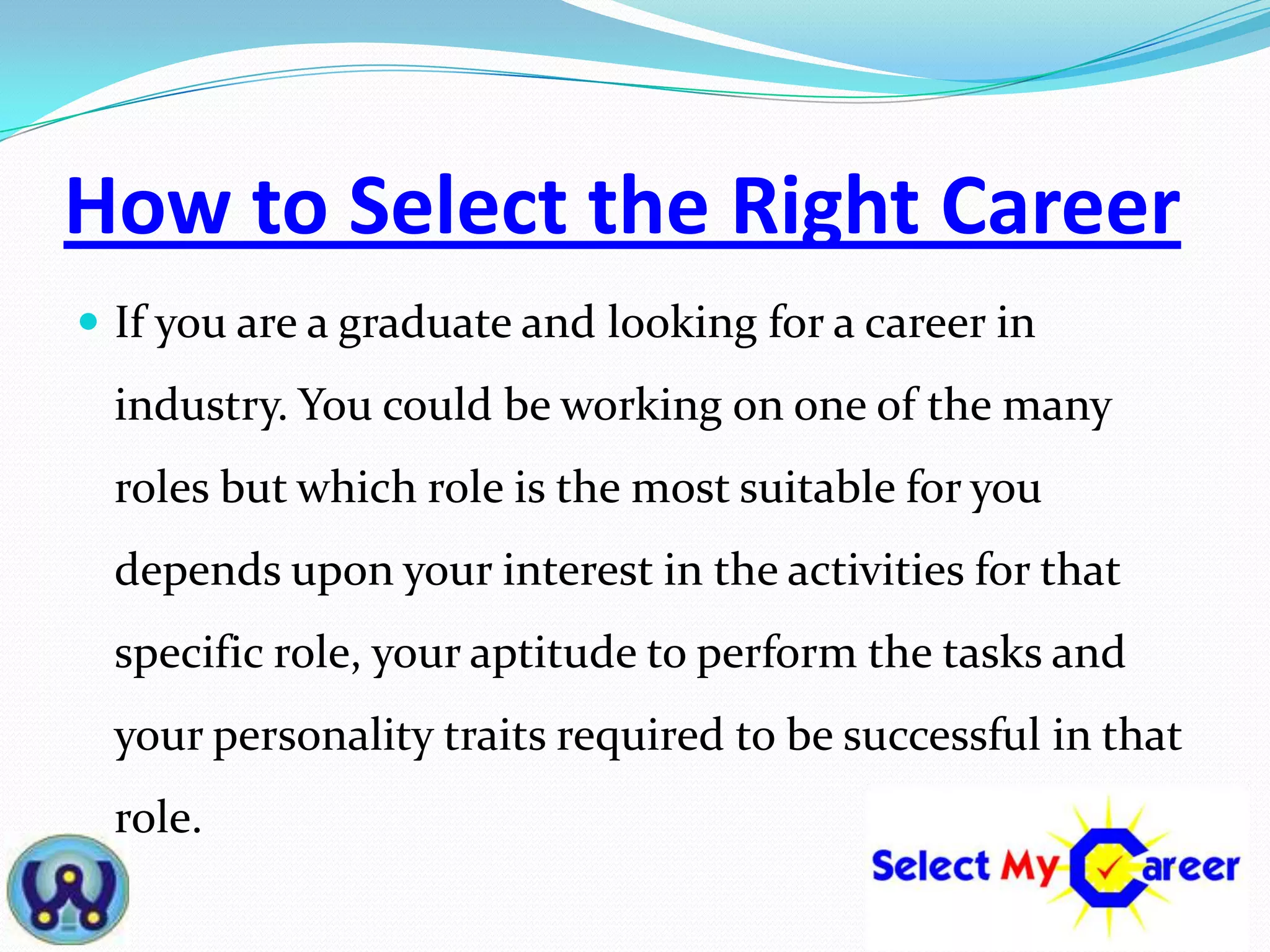 Right career selection | PPTX