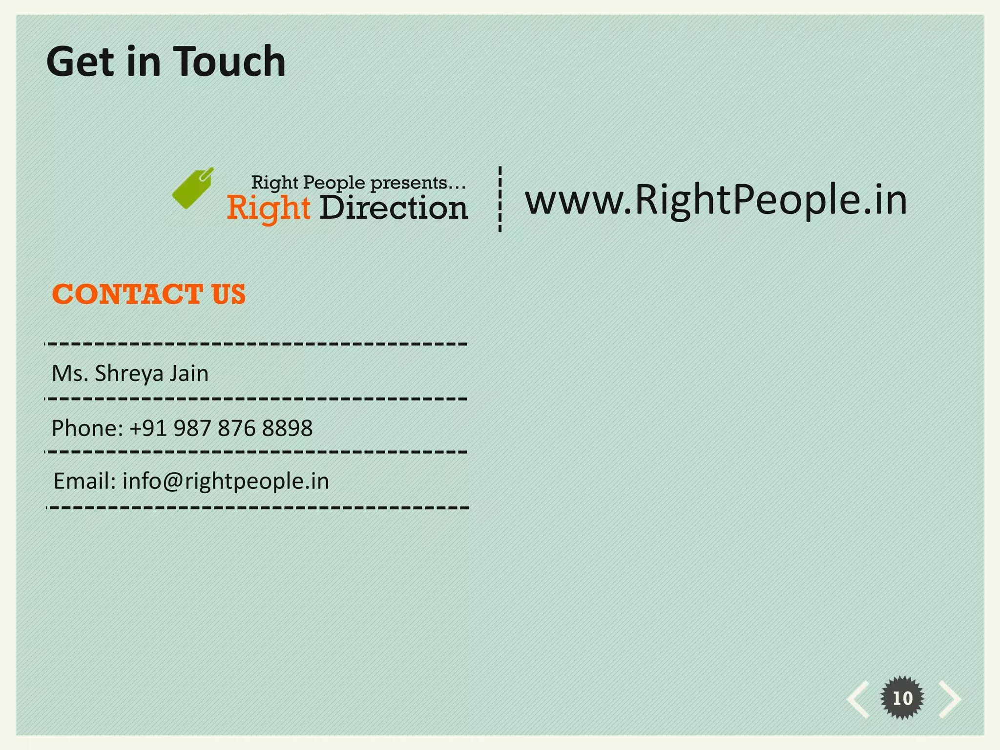 The Right Direction | PPT