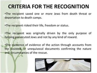 Righteous among the nations | PPTX