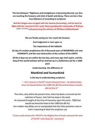 Righteous and Unrighteous .docx