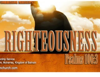 Righteousness | PPT