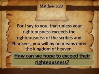 Righteousness of the pharisees | PPTX | Christianity | Religion ...