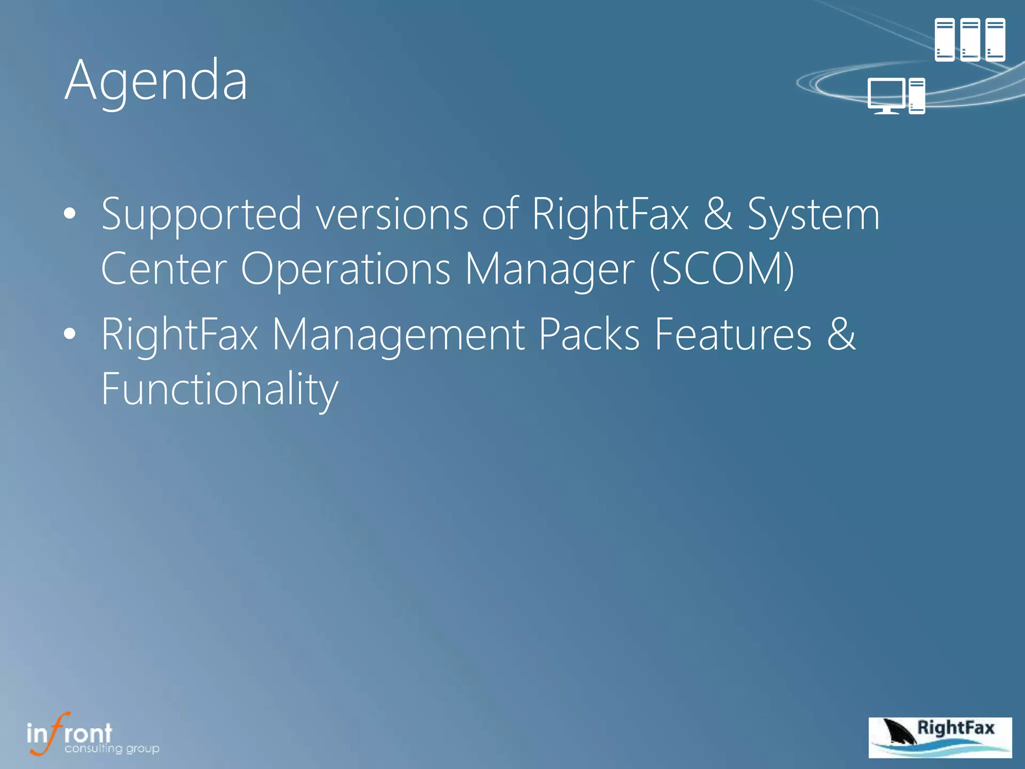 RightFax SCOM Management Pack | PPT | Free Download