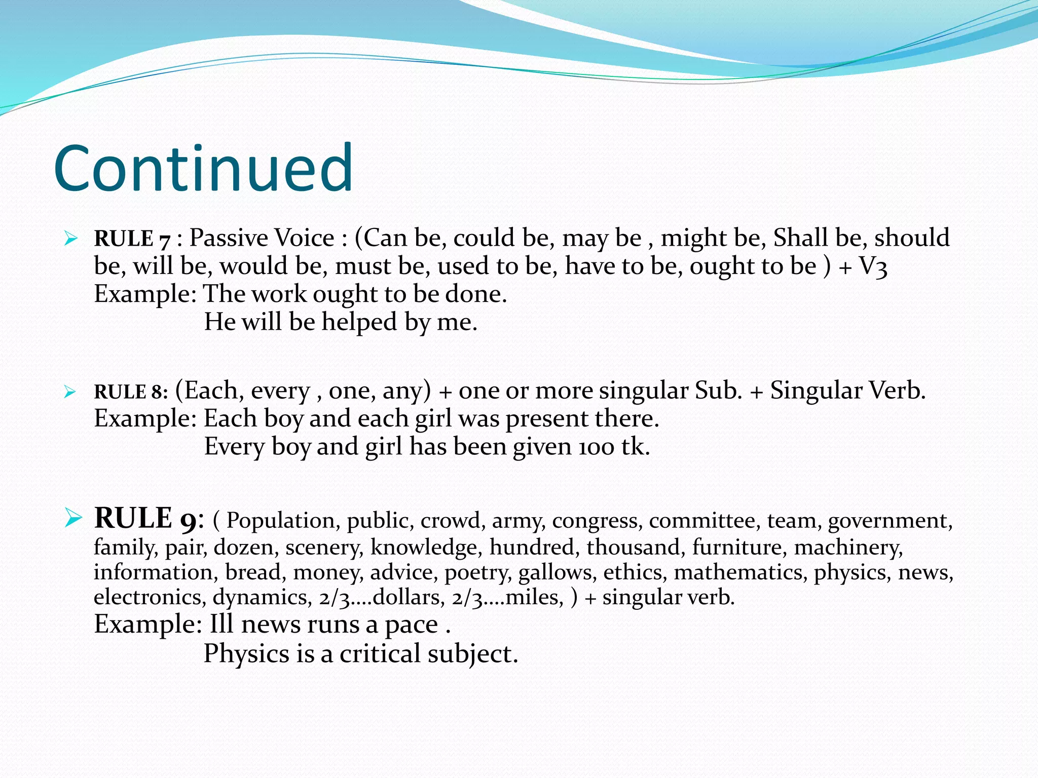 Right form of verb Presented by Monir Hossen | PPT