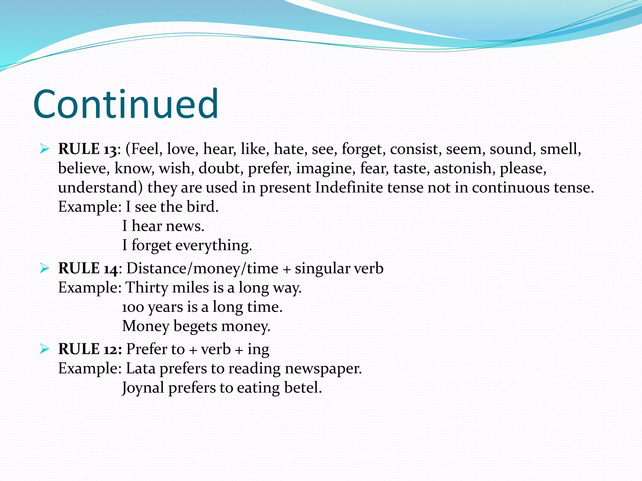 Right form of verb | PPTX