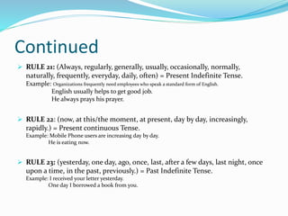 Right form of verb | PPTX