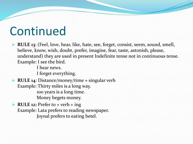 Right form of verb | PPTX