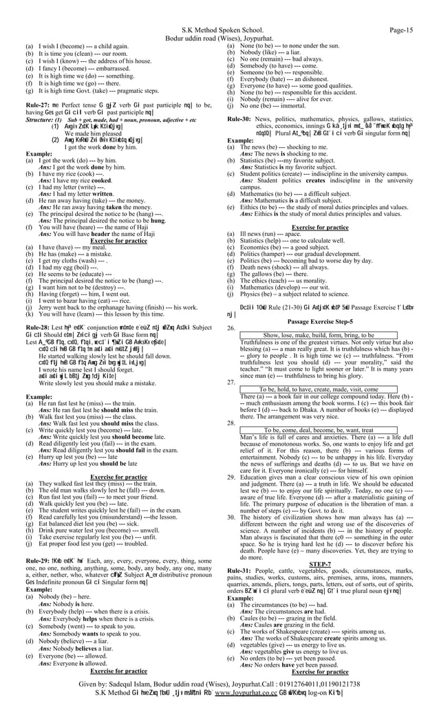 Right Form Of Verbs Right Form Of Verbs