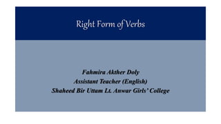 Right Form of Verbs.pptx