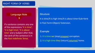 Right form of verbs | PDF