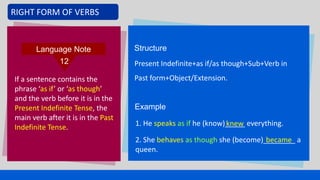Right form of verbs | PDF