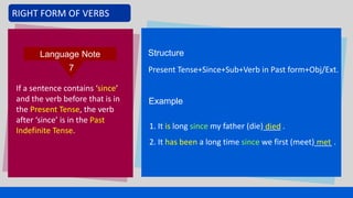Right form of verbs | PDF
