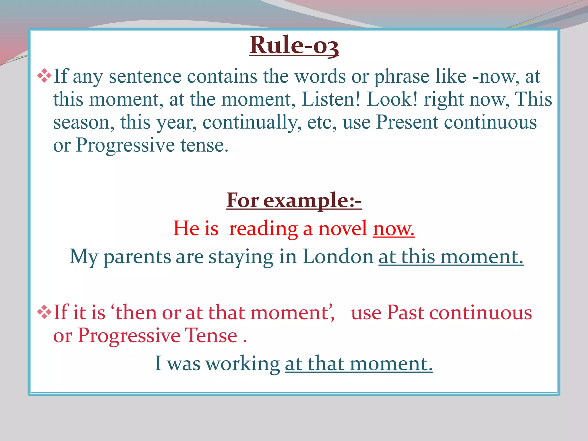 Right forms of verbs | PPTX