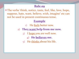 Right forms of verbs | PPTX