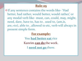 Right forms of verbs | PPTX