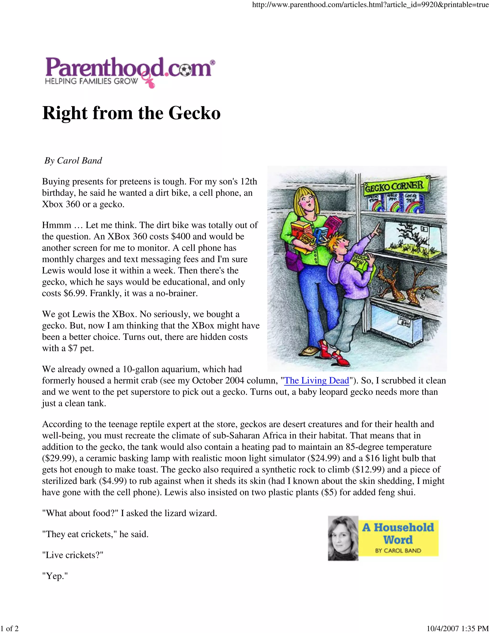 Sample: Humor Column | PDF