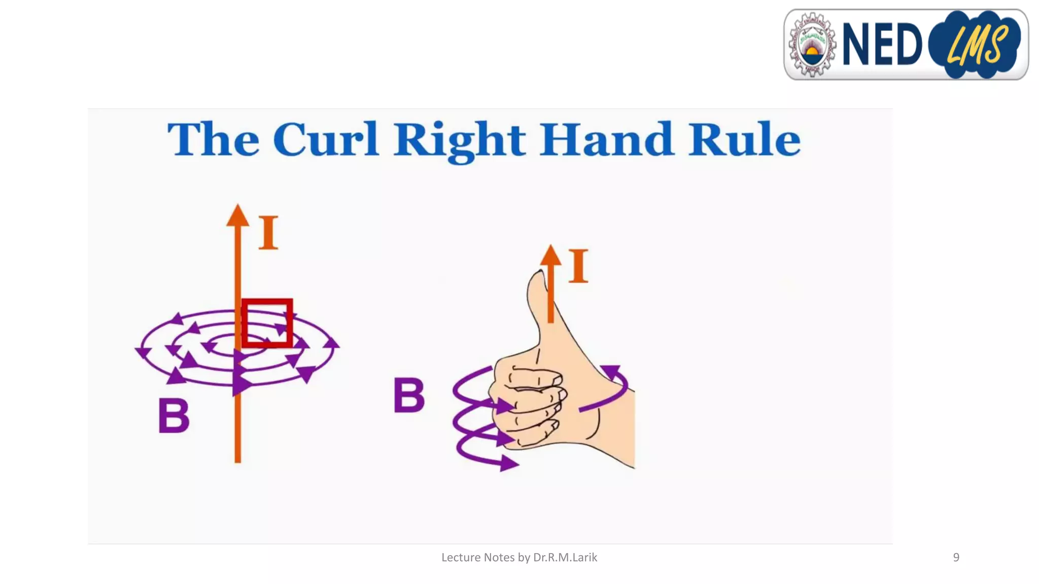 Right hand and left hand rules rotating magnetic field | PDF
