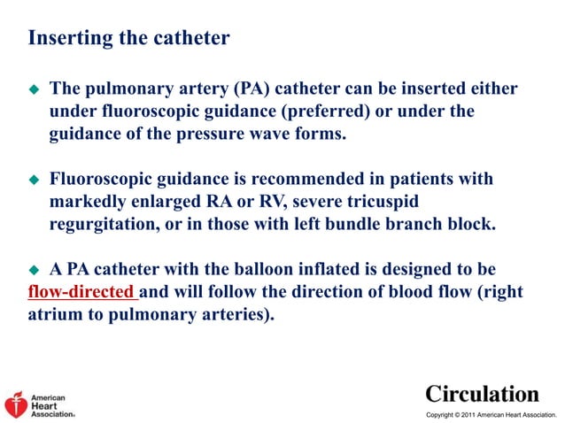 RIGHT HEART CATHETERISTION 1.ppt | Heart and Cardiovascular Diseases ...