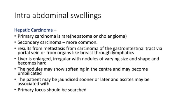 Right Hypochondrial Masses.pptx | Digestive Disorders | Diseases and ...