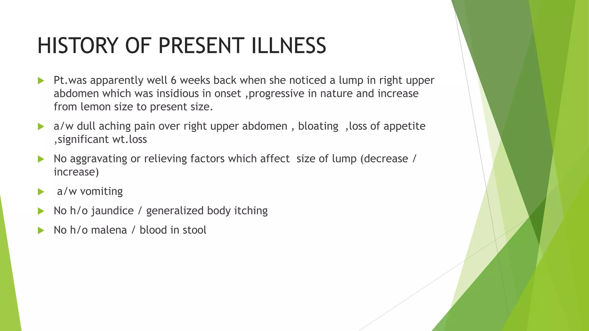 Right hypochondrium lump[1] | PPTX